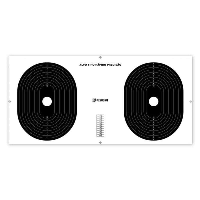 Alvo Tiro rápido de precisão - Pacote com 100 | Alvos NG